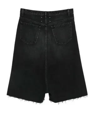 MAISON MARGIELA Raw Hem Denim Shorts - Mediumblack