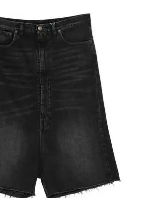 MAISON MARGIELA Raw Hem Denim Shorts - Mediumblack