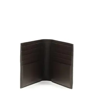 FERRAGAMO Gancini Textured Bifold Wallet - Brown