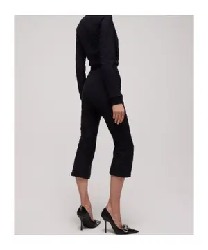 Gucci Textured Jersey Capri Pants