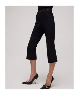 Gucci Textured Jersey Capri Pants