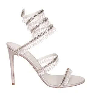 Rene Caovilla Rene Caovilla Crystal Embellished Spiral Sandals No