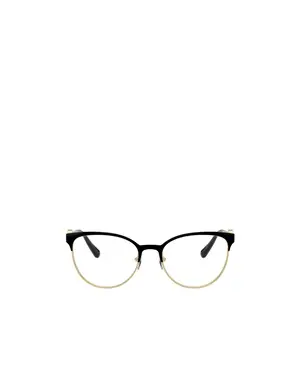 Versace Logo Plaque Cat-eye Frame Glasses - Black