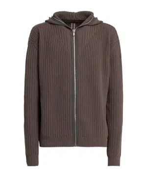 Rick Owens Zipped Wool Hoodie