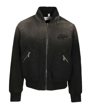 Off-white Zip Up Jackets For Men
