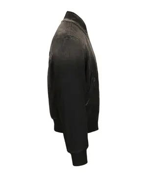 Off-White Cotton Bomber Jacket - Black