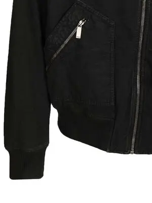 Off-White Cotton Bomber Jacket - Black