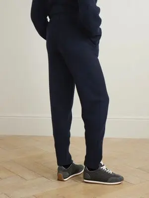 TOTEME Drawstring Rib Knit Sweatpants - Black