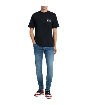 Amiri Stack Cotton Denim Jeans - Blue