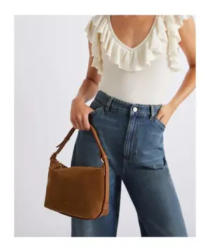 Marella Compact Suede Bucket Bag