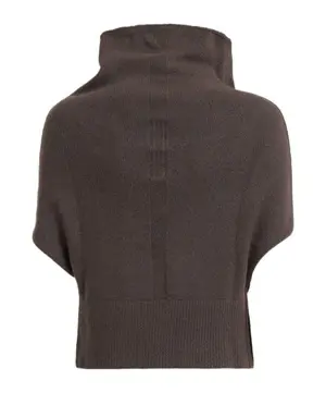 Rick Owens Boiled Cashmere Blend Knit Draped Top