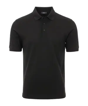 Herno Short-sleeved Polo Shirt - Black