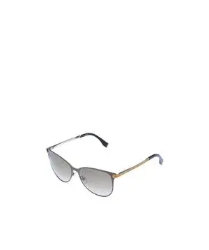 Fendi Logo Detail Sunglasses - Gray