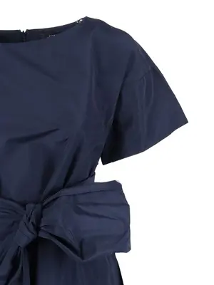 Max Mara Flared Taffeta Dress - Black