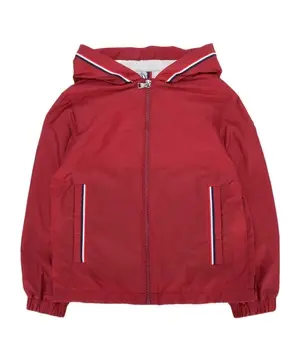 Moncler Granduc Hooded Zipped Windbreaker Jacket - Red