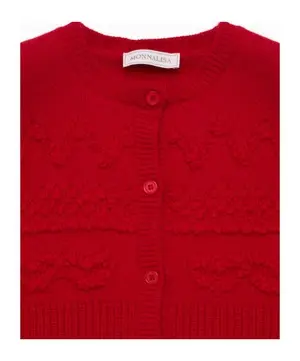 Monnalisa Poly Blend Knit Cardigan