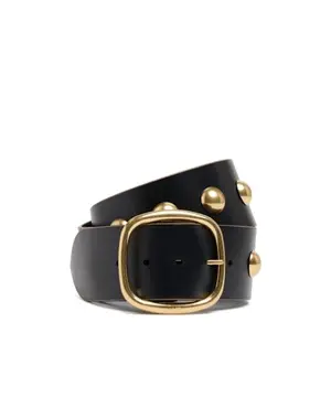 Chloé Midnight Buckle Leather Belt - Black