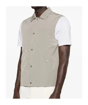 Brunello Cucinelli Sleeveless Padded Gilet - Nude