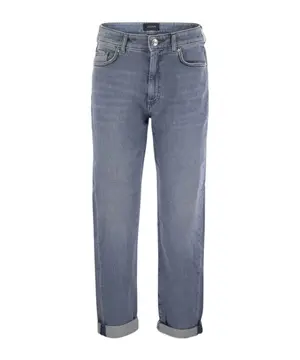 Sportmax Straight Leg Jeans With Belt Loops - Gray