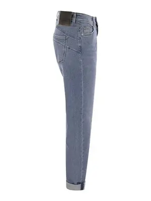 Sportmax Straight Leg Jeans With Belt Loops - Gray
