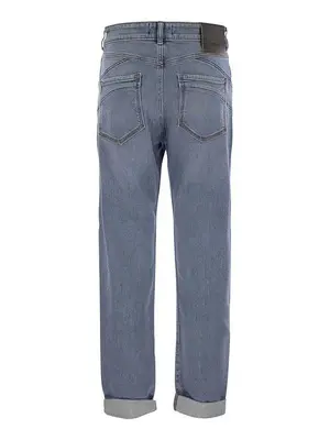 Sportmax Straight Leg Jeans With Belt Loops - Gray