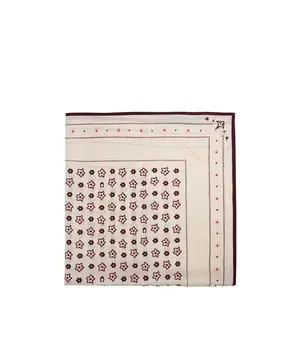 COACH Floral Patterned Silk Scarf