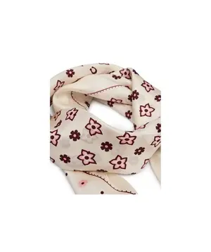COACH Floral Patterned Silk Scarf