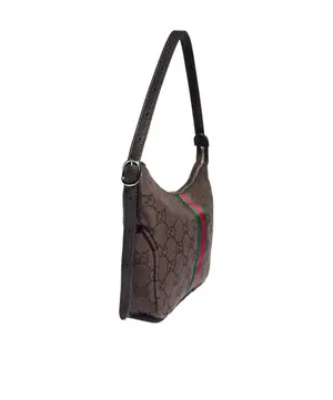 Gucci Lunetta Small Crossbody Bag - Dark Brown