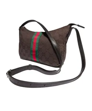 Gucci Lunetta Small Crossbody Bag - Dark Brown