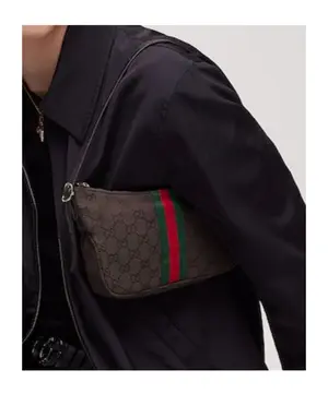 Gucci Lunetta Small Crossbody Bag - Dark Brown