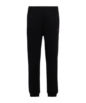 Moncler Logo Cotton Fleece Track Pants - Black
