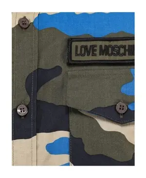 Moschino Lapel Short-sleeved Shirt