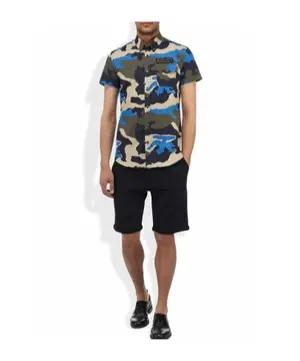 Moschino Lapel Short-sleeved Shirt