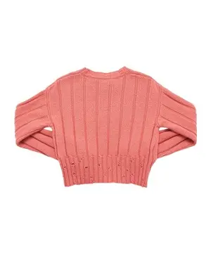 Marni Viscose Blend Knit Sweater With Embroidered Logo
