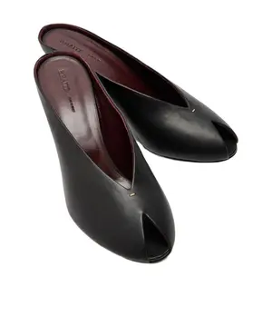 Khaite Open-toe Leather Mules