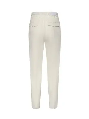 Eleventy Drawstring Tapered Pants - White