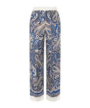P.a.r.o.s.h Printed Silk Straight-leg Pants