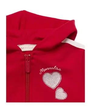 Monnalisa Cotton Blend Zip-up Hoodie