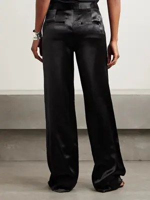 Ulla Johnson Ollie Satin Straight-leg Pants