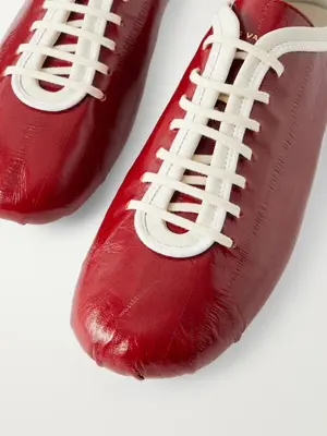 Dries Van Noten Ballerina Lace-up Sneakers - Red
