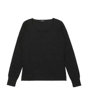 Max Mara Round Neck Long-sleeved Pullover - Gray