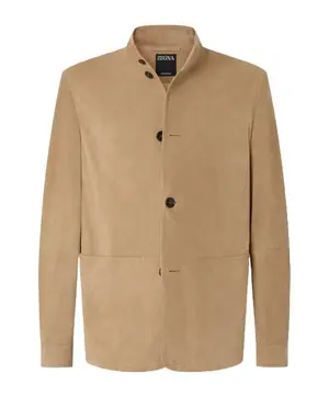 Zegna Stand Collar Button-up Jacket