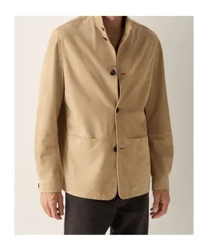 Zegna Stand Collar Button-up Jacket