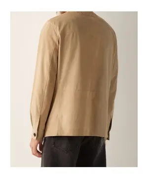 Zegna Stand Collar Button-up Jacket