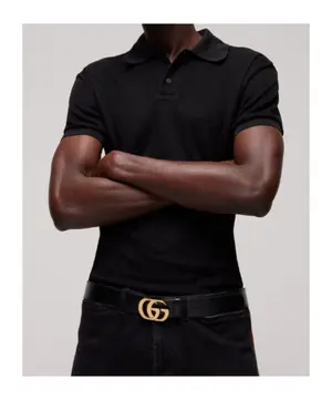 Gucci Gg Technical Jersey Jacquard Polo Shirt