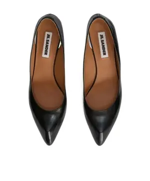JIL SANDER Slingback Kitten Heeled Pumps - Black