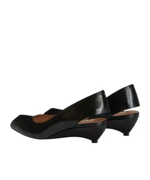 JIL SANDER Slingback Kitten Heeled Pumps - Black