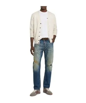 Dsquared2 Knit Cardigan With Ribbed Trim - White
