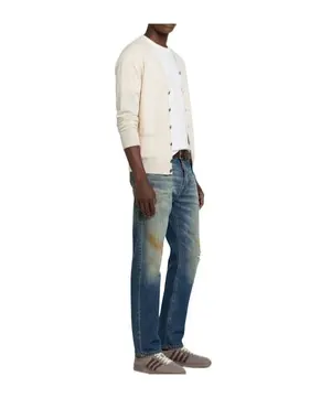 Dsquared2 Knit Cardigan With Ribbed Trim - White