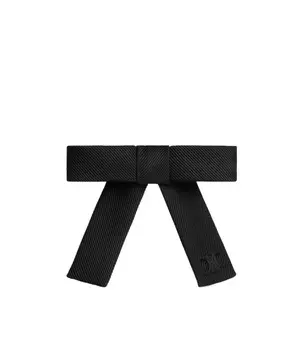 Celine Bow Hair Accessory - Black/silver